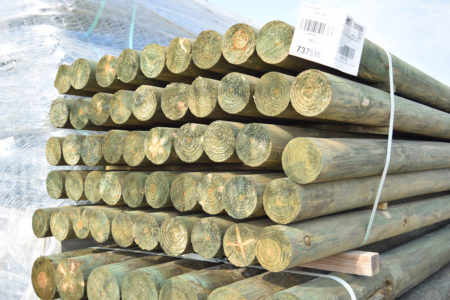 Treated Round Posts - Eagle Fence Distributing, LLC